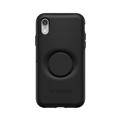 PopSockets Otter Pop Symmetry Case for iPhone XR Black